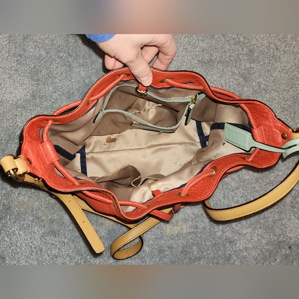 Coach Drawstring Handbag - Gem